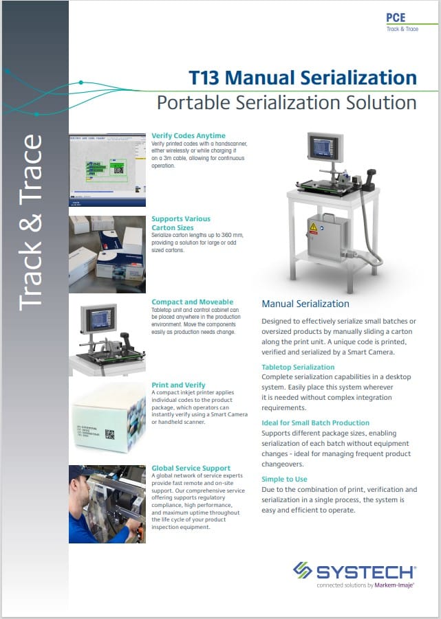 T13 Manual Serialization - Systech